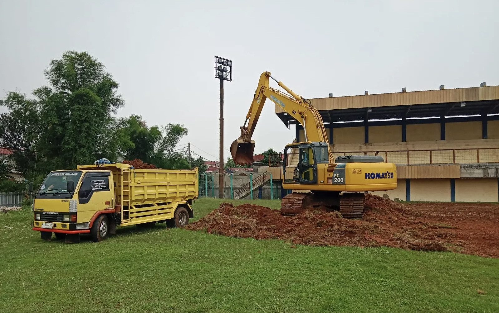 Stadion Mahakam Depok Dibangun dengan Anggaran Rp7 Miliar, Rumput ...